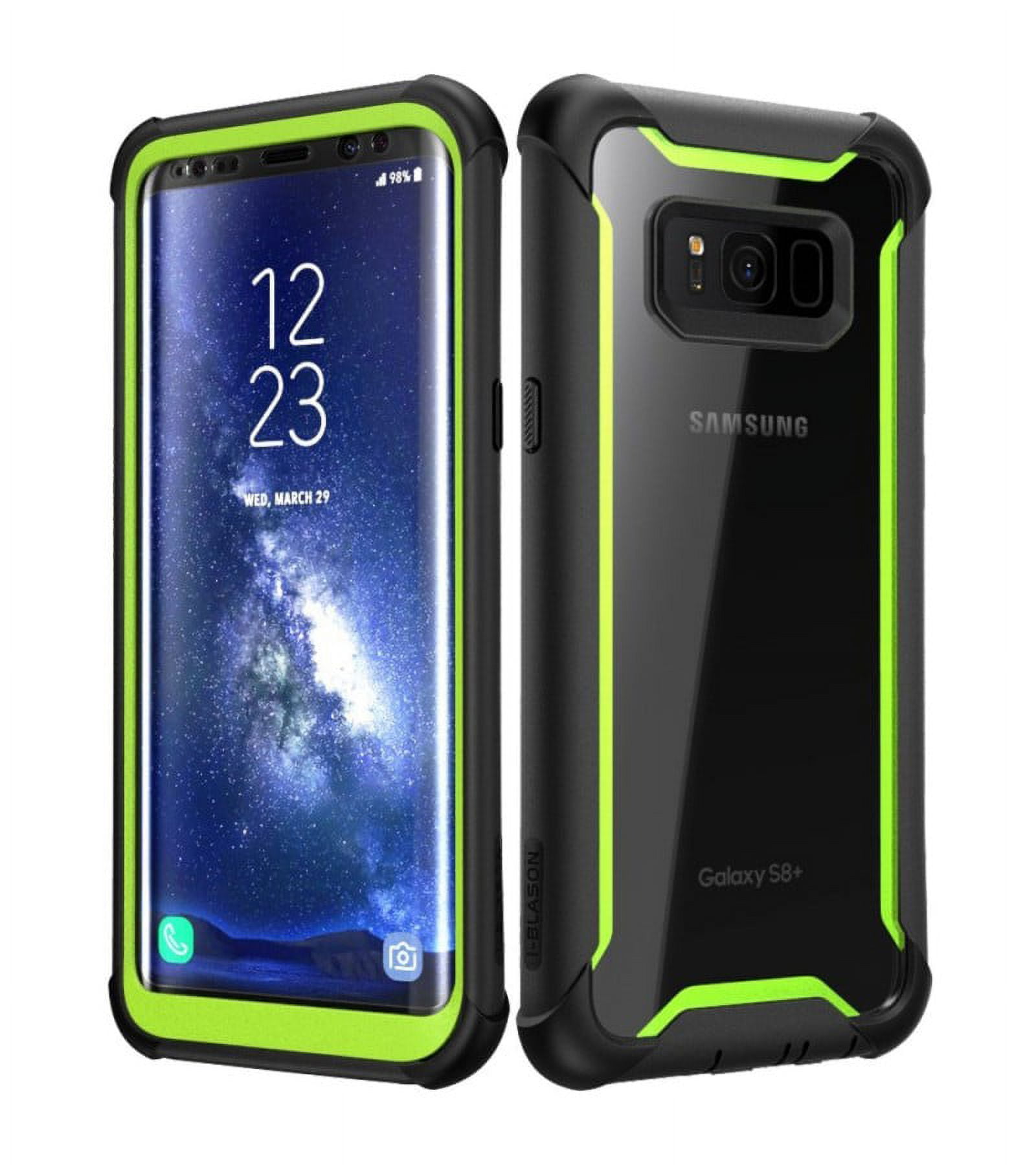 i-Blason Ares Full-Body Rugged Clear Case, Built-in Screen Protector ...