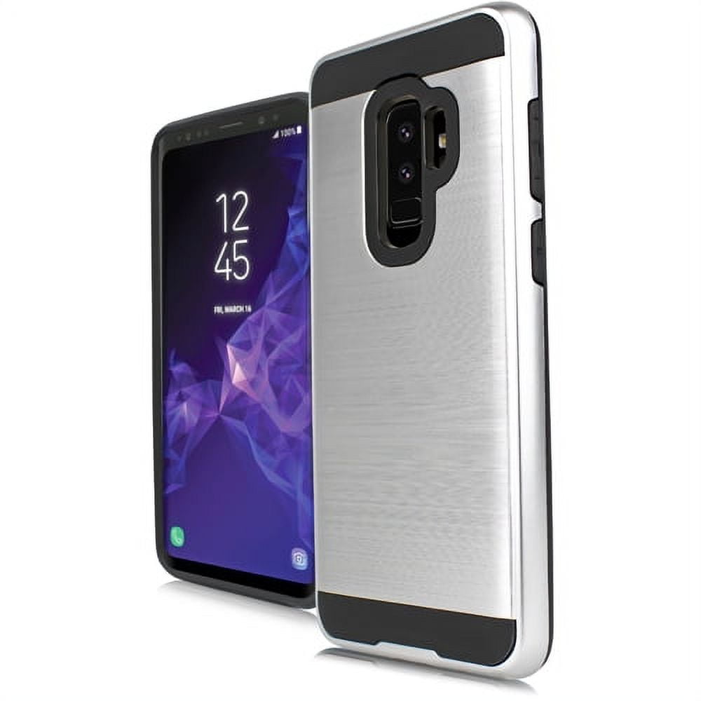 Samsung Galaxy S9 Phone Case, 2-Piece Style Hybrid Shockproof Hard Case Cover with Hybird ...