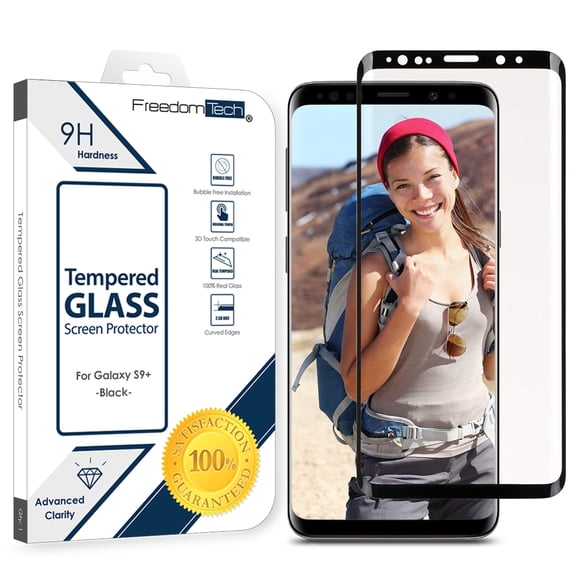 Samsung Galaxy S9 Plus Screen Protector Glass Film Full Cover 3D Curved ...