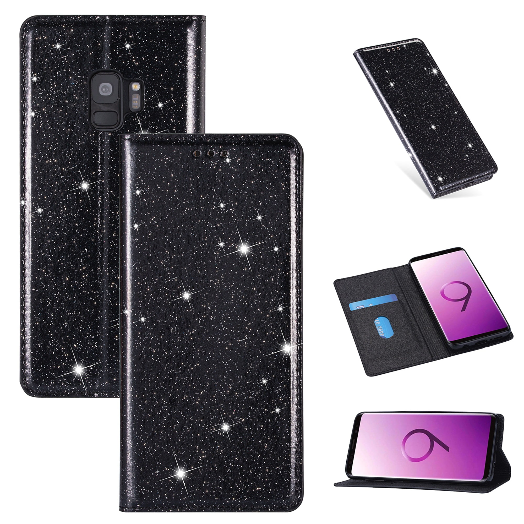 Samsung Galaxy S9 Plus Wallet Case, Dteck Bling Slim PU Leather ...