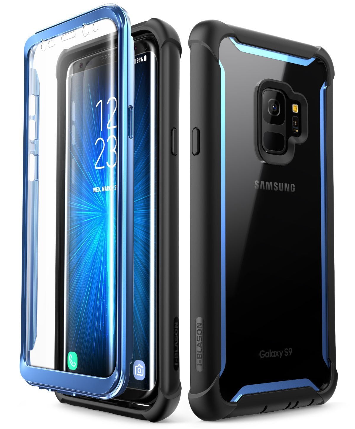 Samsung Galaxy S9 Phone Cell Cover, i-Blason Ares Rugged Clear Bumper ...