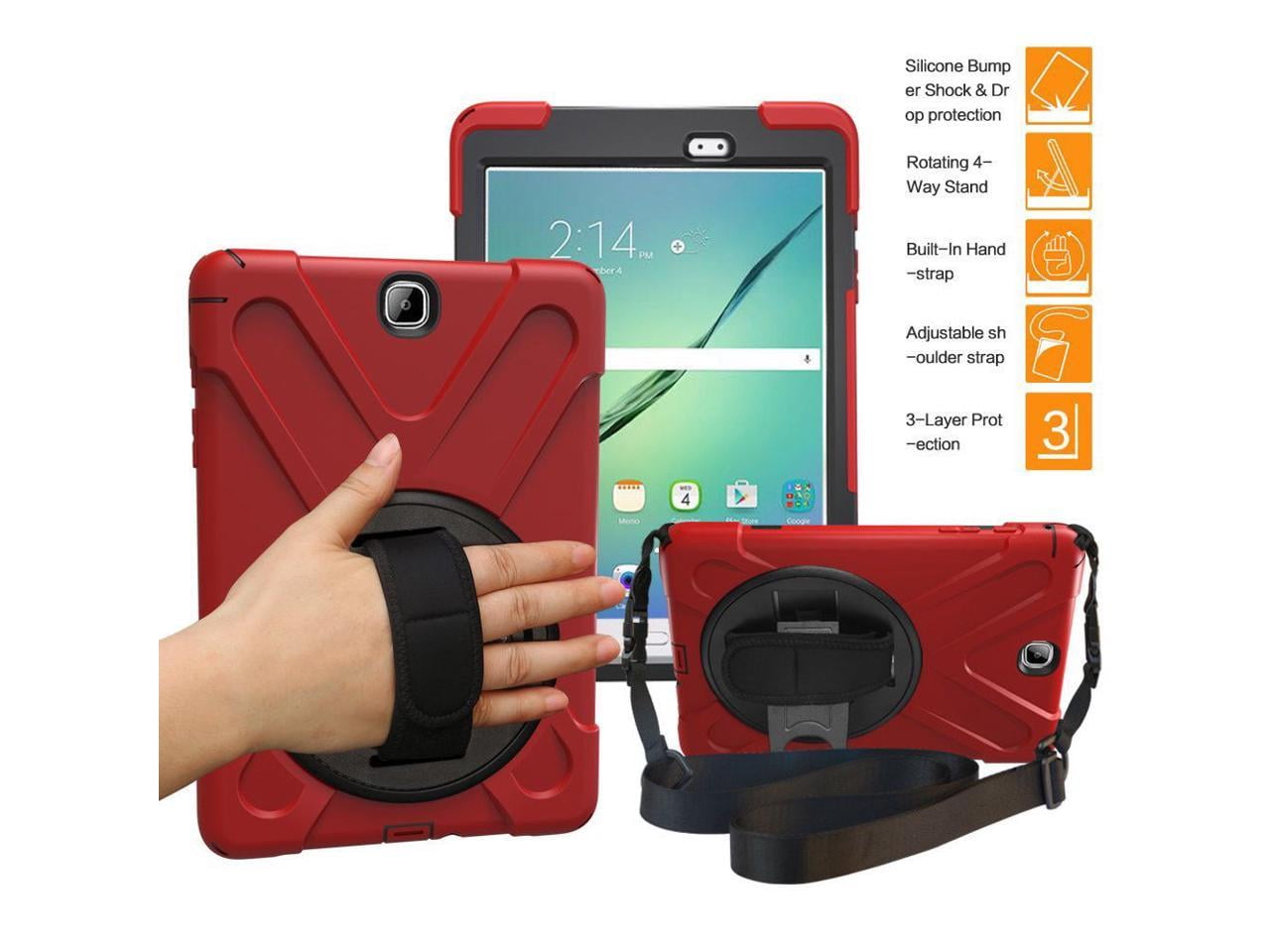 Samsung Galaxy Tab A 9.7 Case SM-T550 SM-T555 SM-P550 Full-Body Shock ...