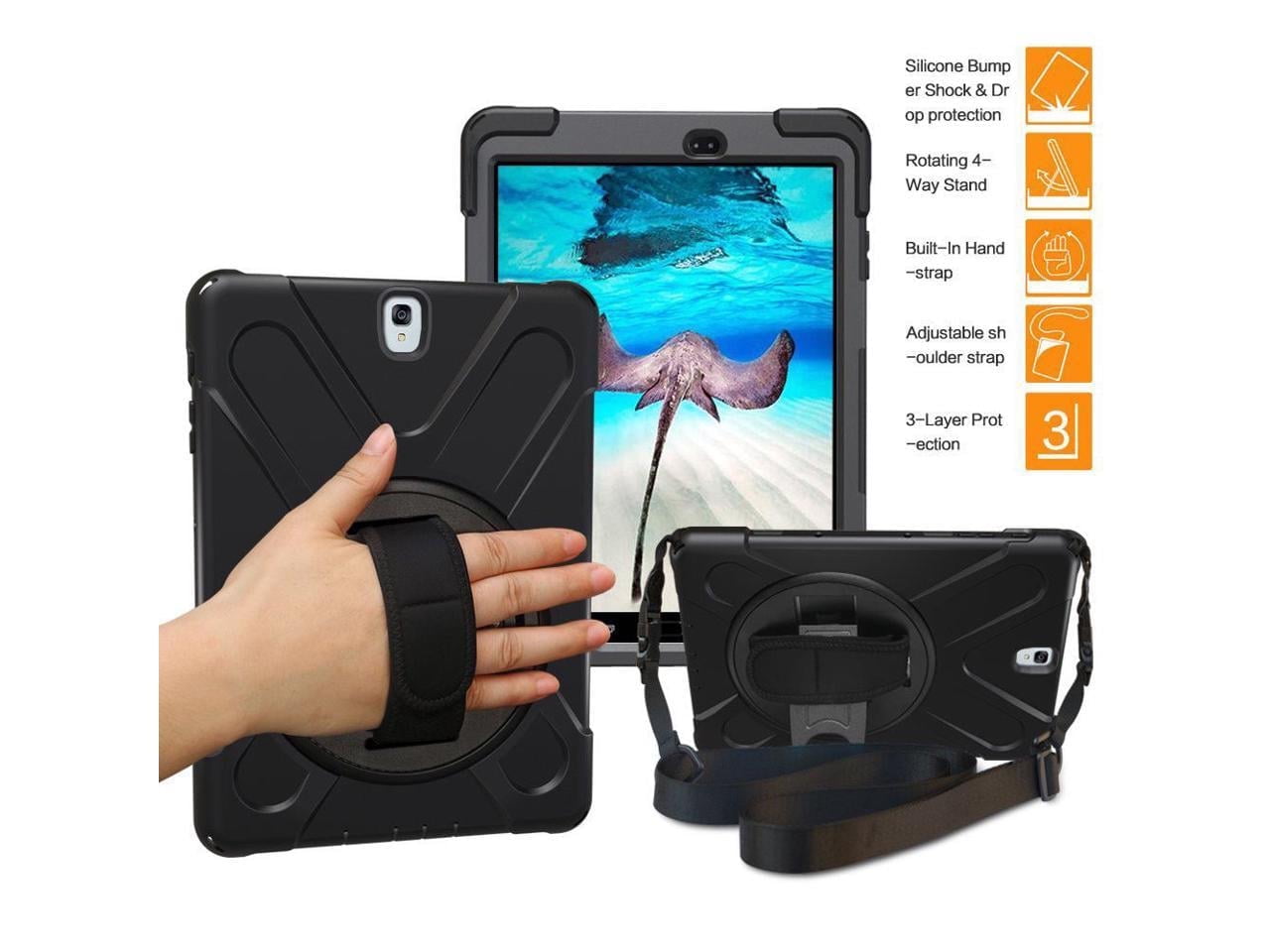 Samsung Galaxy Tab A 9.7 Case SM-T550 SM-T555 SM-P550 Full-Body Shock ...
