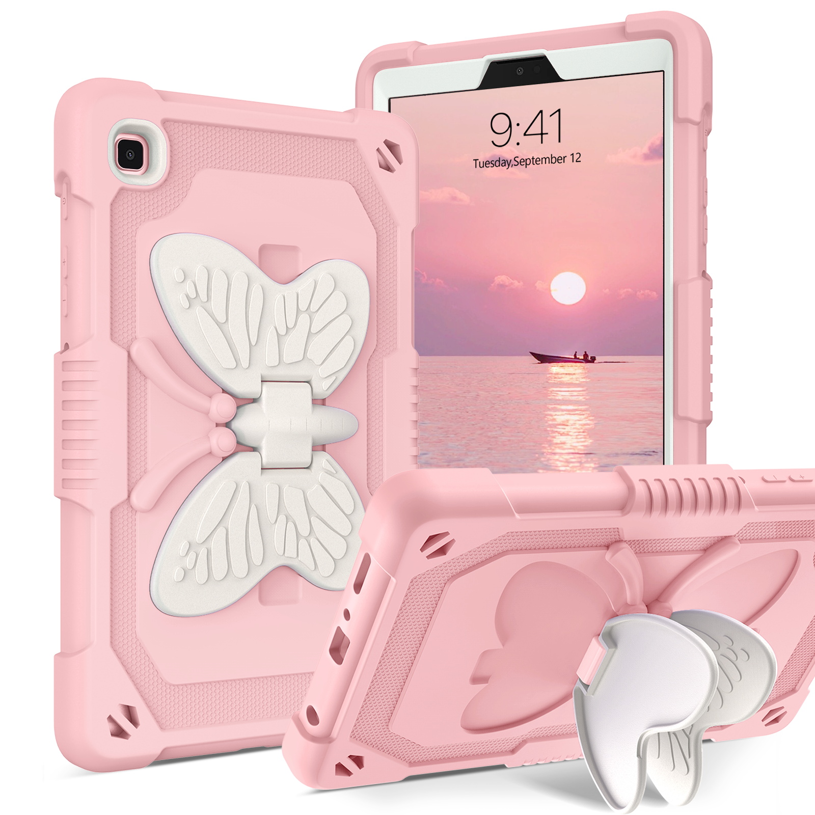 AMZER TUFFEN Multilayer Case with 360 Degree Rotating Kickstand with ...