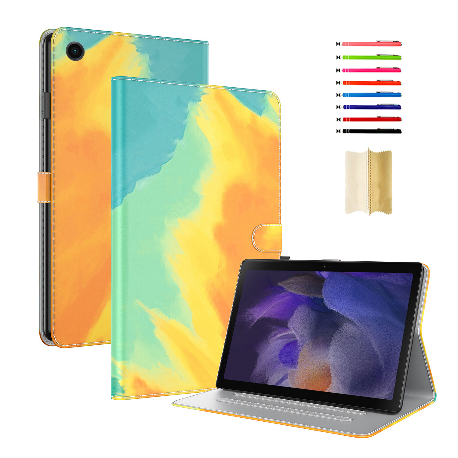 for Samsung Galaxy Tab A9 8.7" 2023 SM-X110 / SM-X115 Case, Watercolor ...