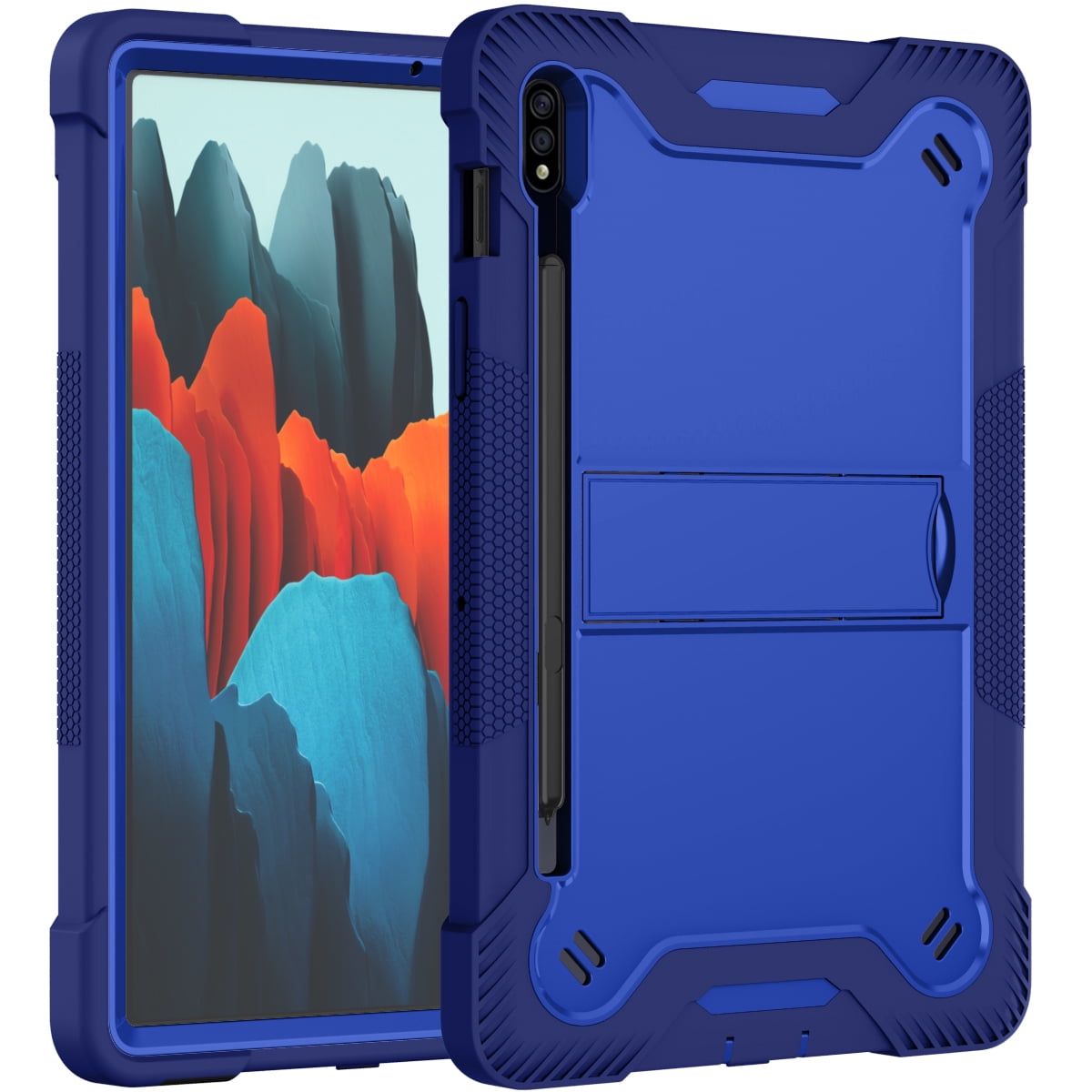Samsung Galaxy Tab S7 Case, T870 Kickstand, Solid Impact Protective ...