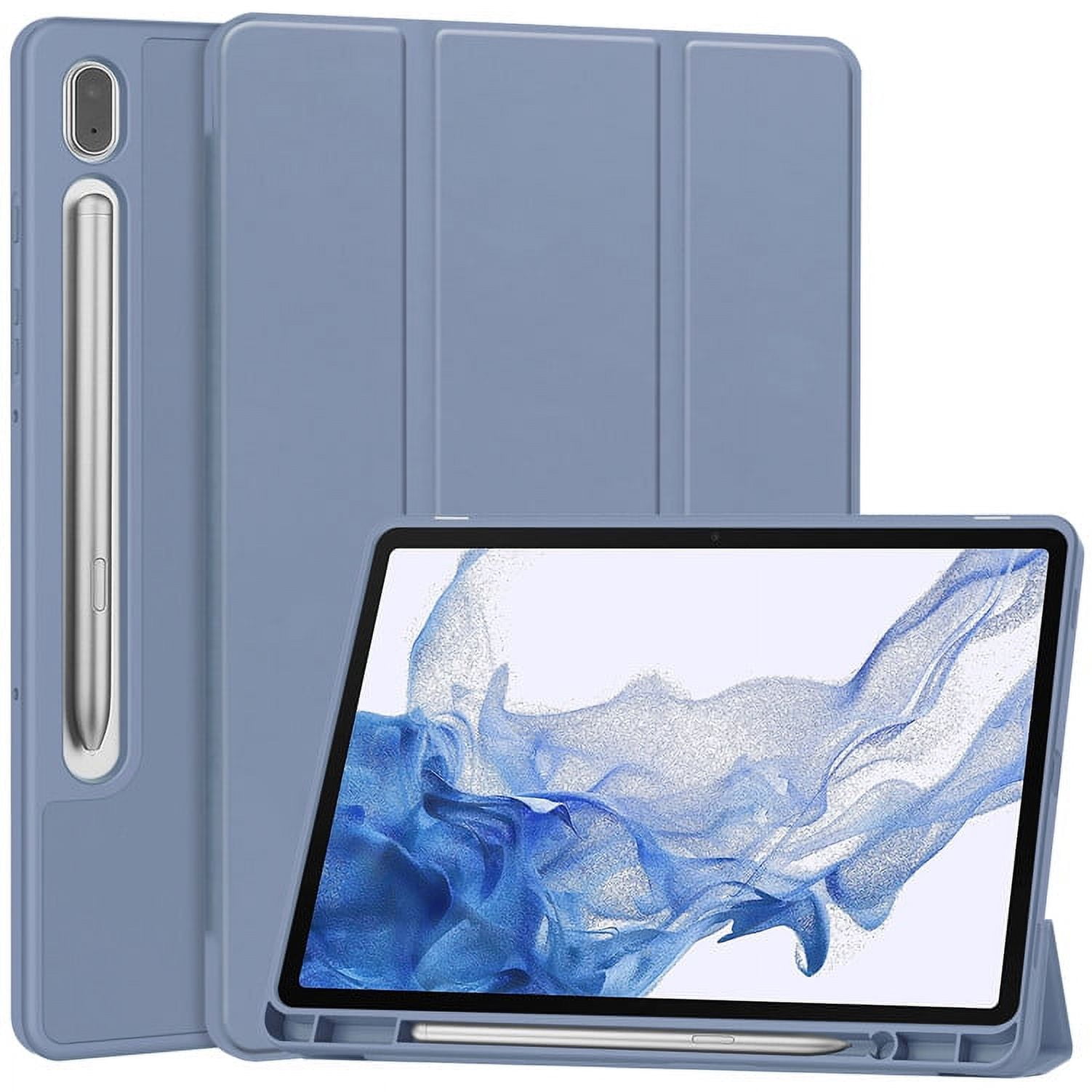 Samsung Galaxy Tab S9 Case 11 inch, [S Pen Holder] Soft TPU [Tri-Fold ...
