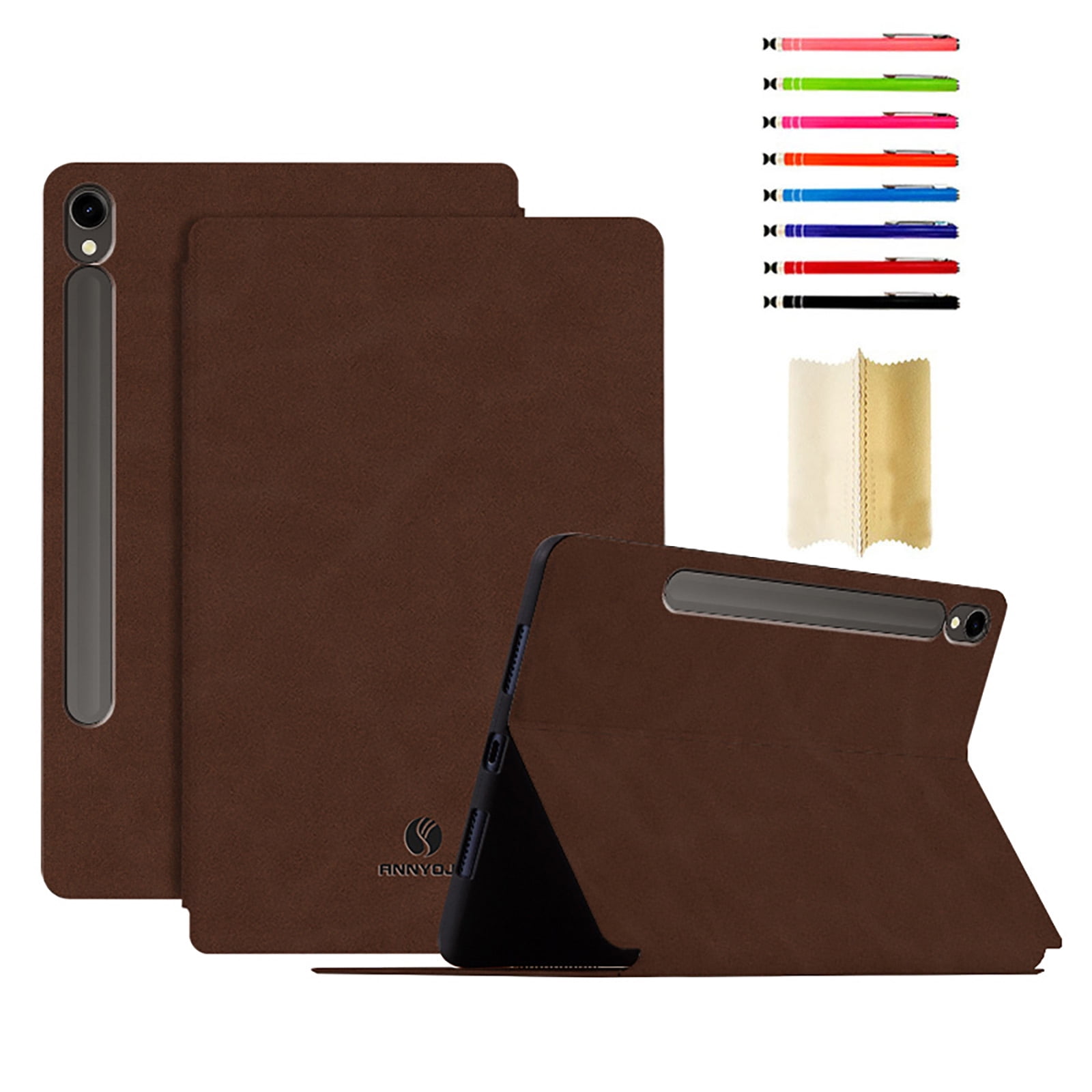 for Samsung Galaxy Tab S9 / S9 FE Case, Luxurious Skin Friendly Vegan ...