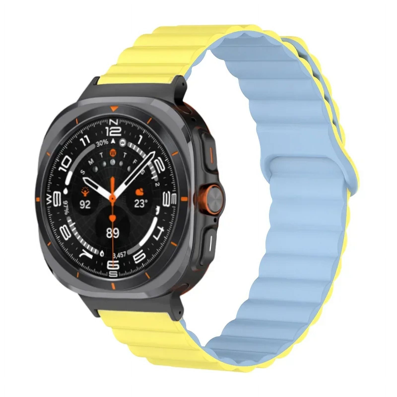 For Samsung Galaxy Watch Ultra 47mm Magnetic Silicone Loop Seamless ...