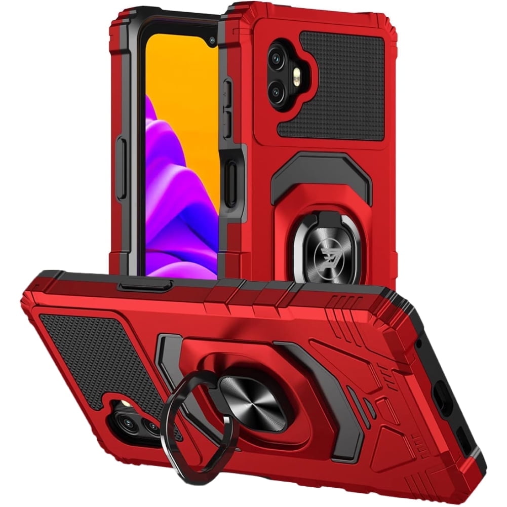Samsung Galaxy Xcover6 Pro Armor Cell Phone Case, Red - Walmart.com