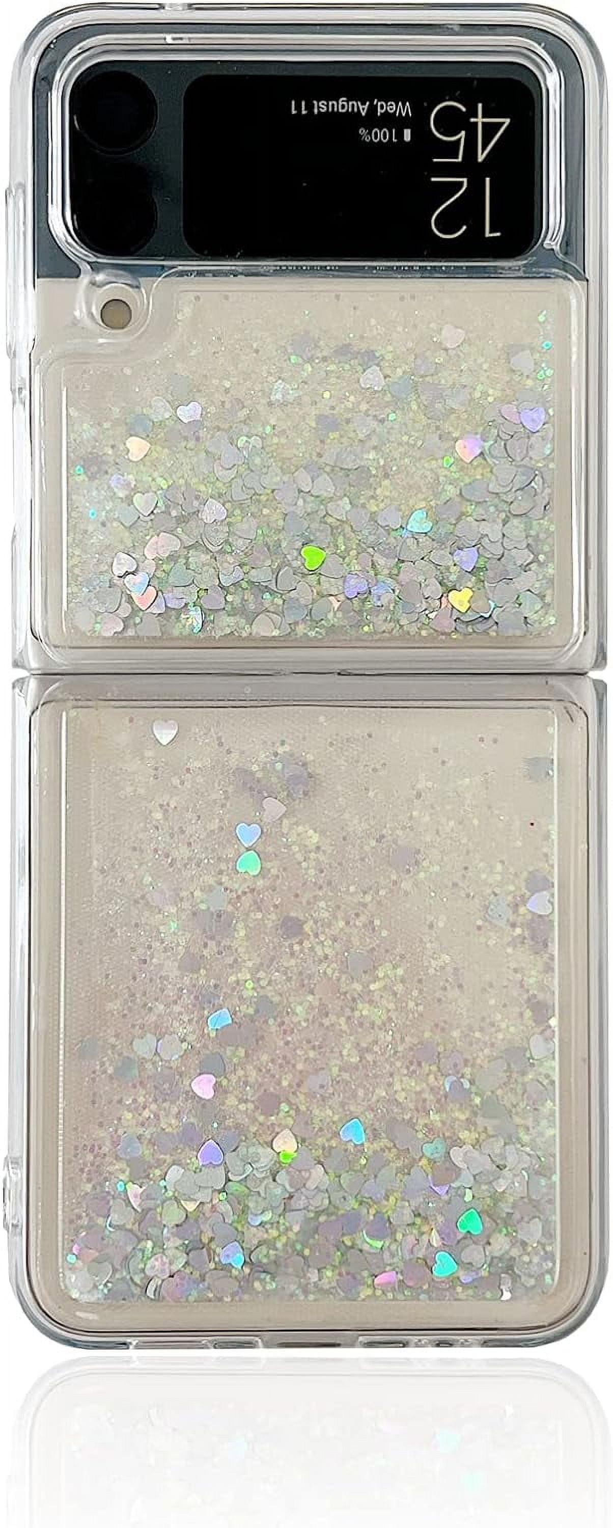 for Samsung Galaxy Z Flip 4 2022 Case,Glitter Case for Z Flip 4 Liquid ...