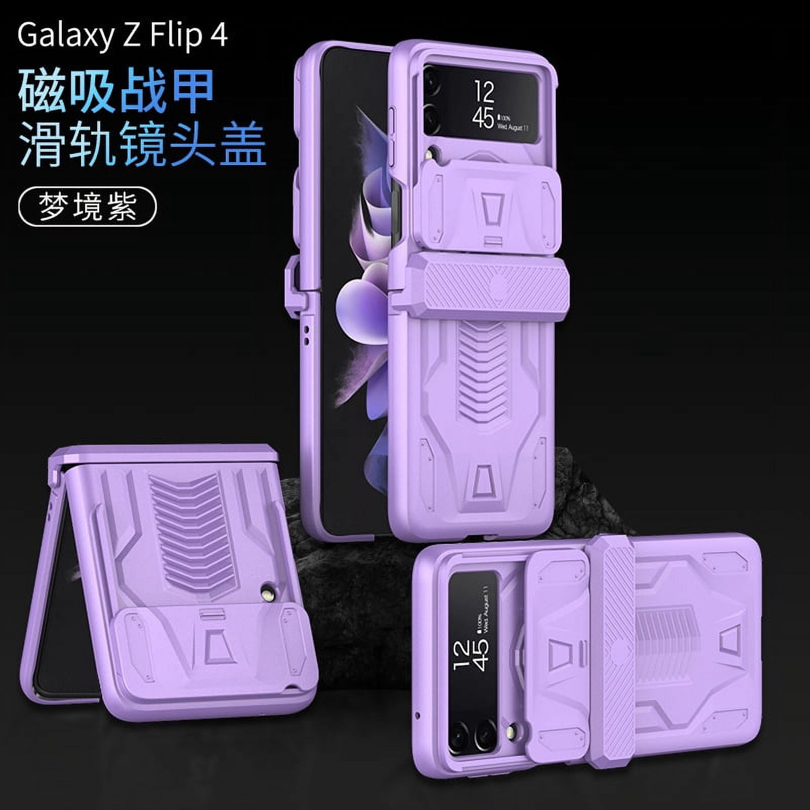 Samsung Galaxy Z Flip 4 Case Cover, with Hinge Protection Device and ...