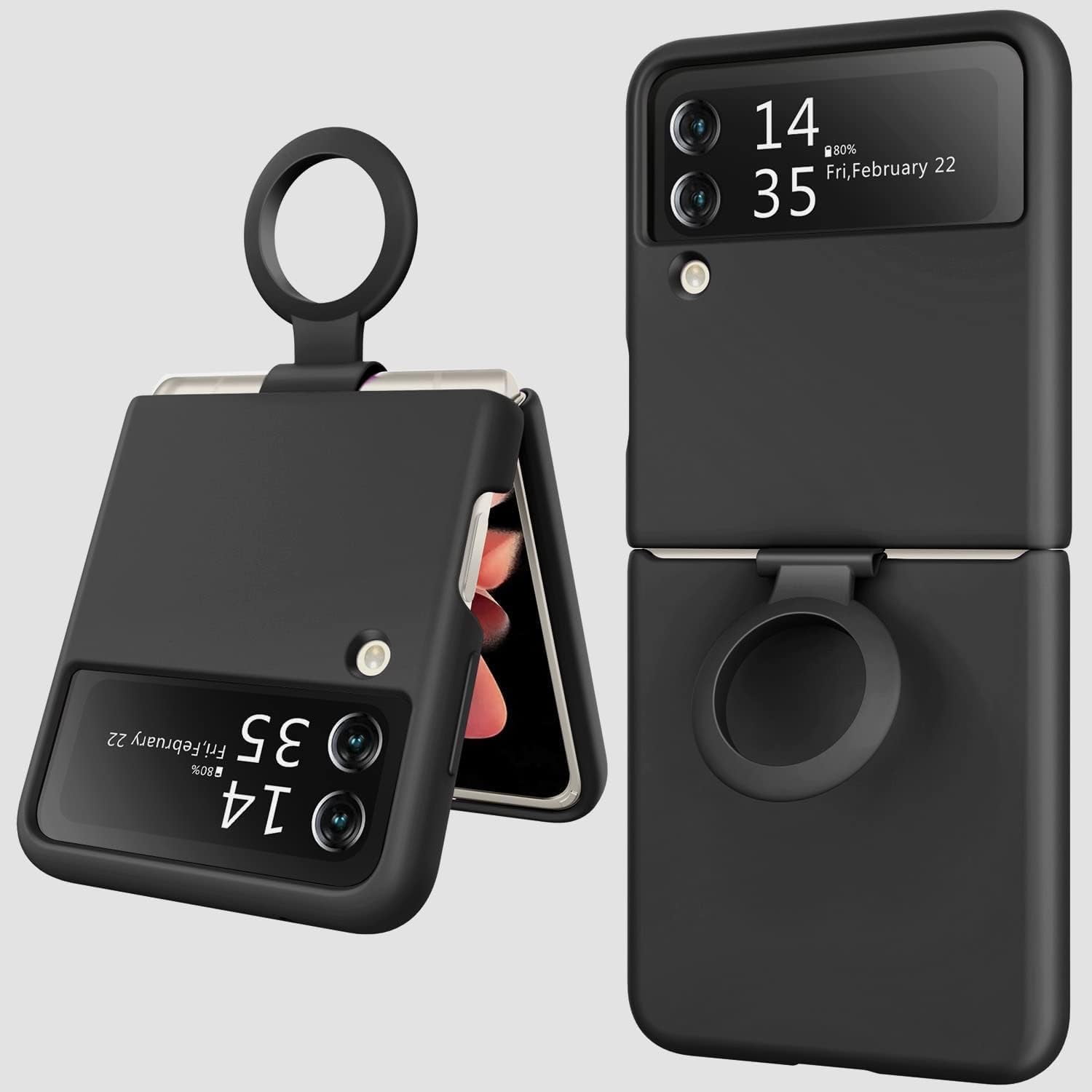 for Samsung Galaxy Z Flip 4 Case, Galaxy Z Flip 4 Liquid Silicone Case ...