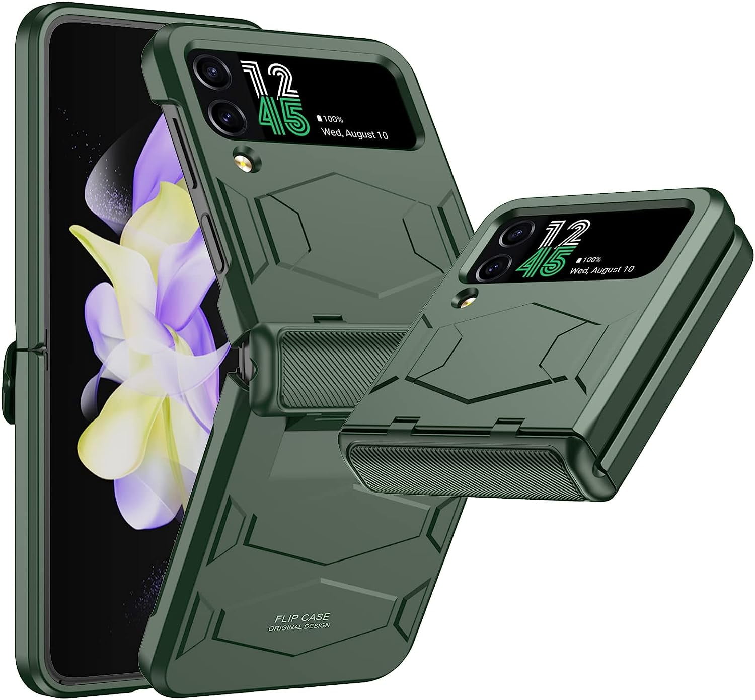 for Samsung Galaxy Z Flip 4 Case with Hinge Protection, Flip z 4 Full ...