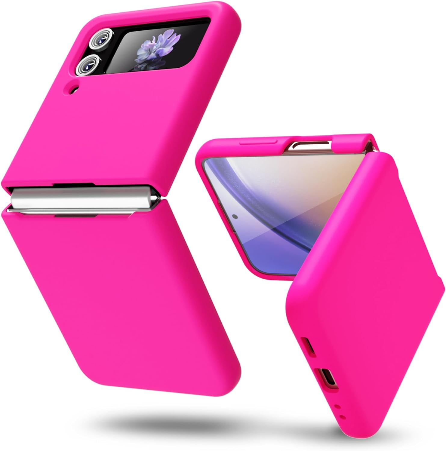 for Samsung Galaxy Z Flip 4 Phone Case Liquid Silicone, Fluorescent ...