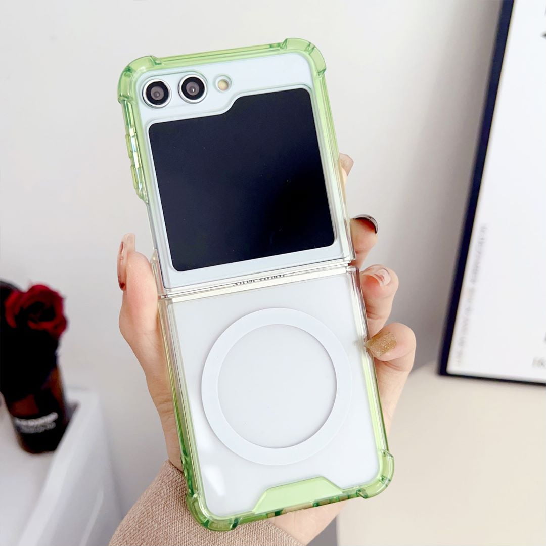 Samsung Galaxy Z Flip 5 Clear Magnetic Magsafe Case Transparent ...