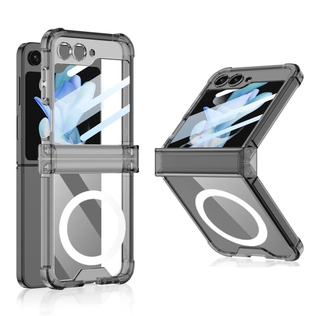 Samsung Galaxy Z Flip 5 Clear Magnetic Magsafe Case with Screen ...