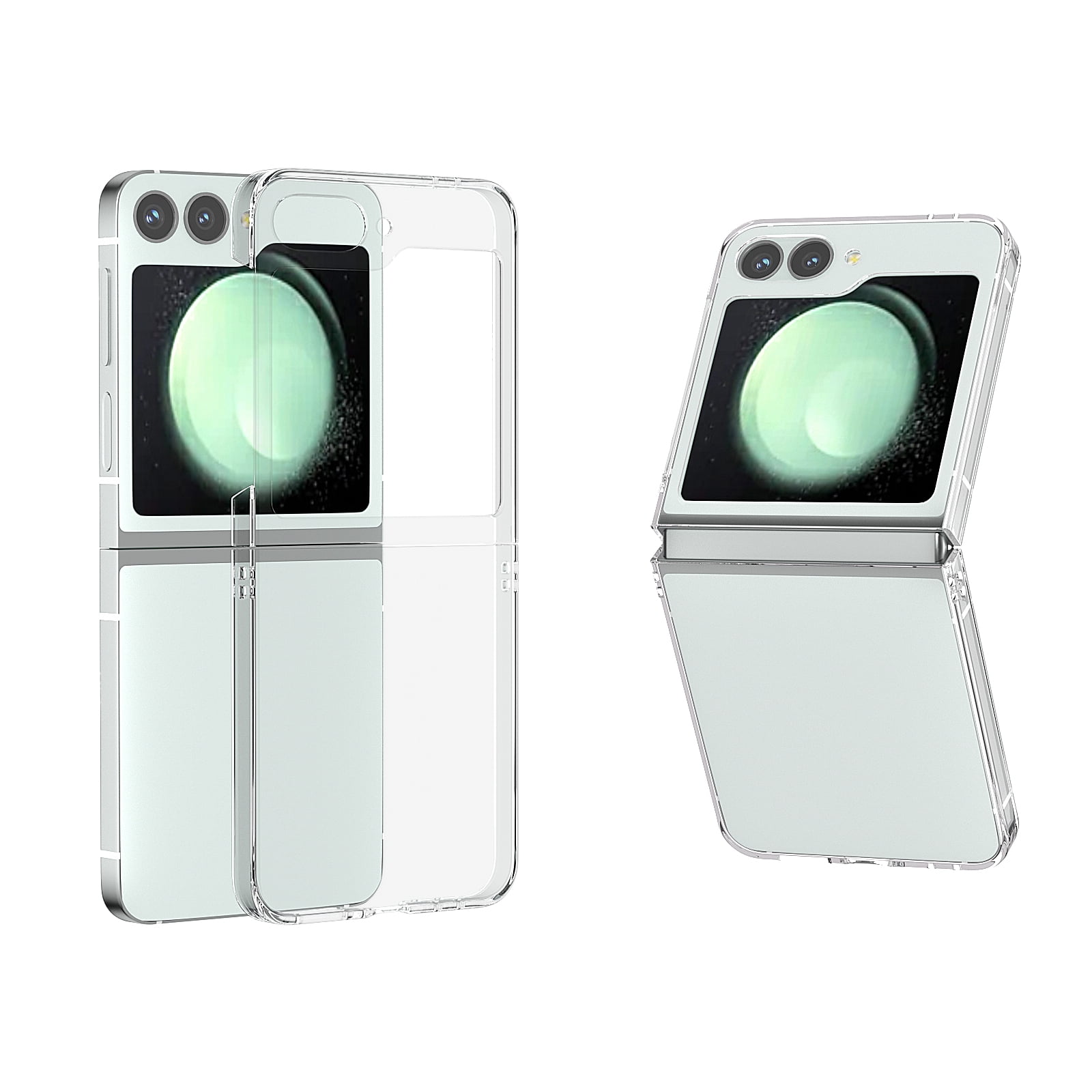for Samsung Galaxy Z Flip 6 Case Clear Hybrid, Slim Fit Lightweight ...