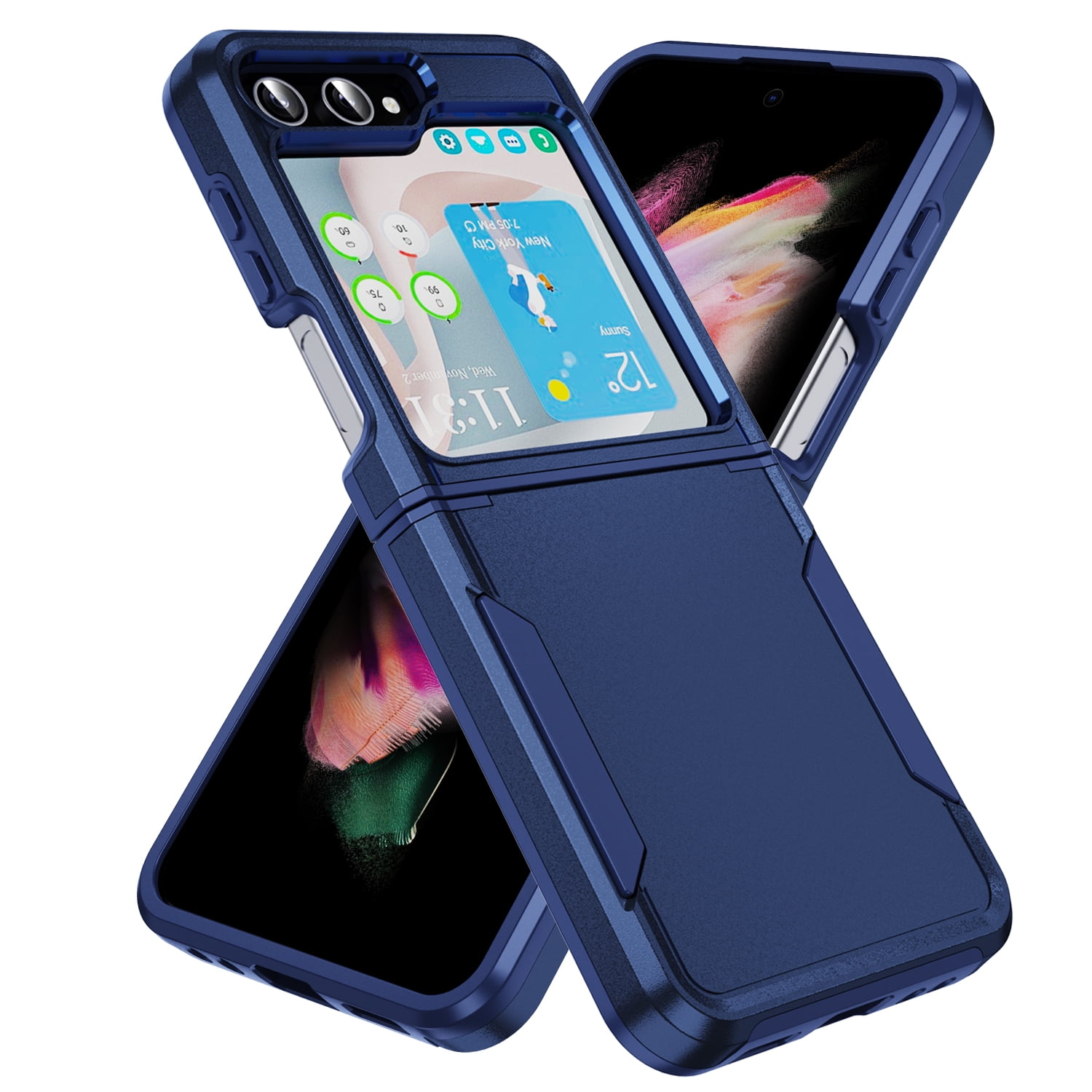 Samsung Galaxy Z Flip 6 Case, Hybrid Premium PC Protection Drop-Tested ...