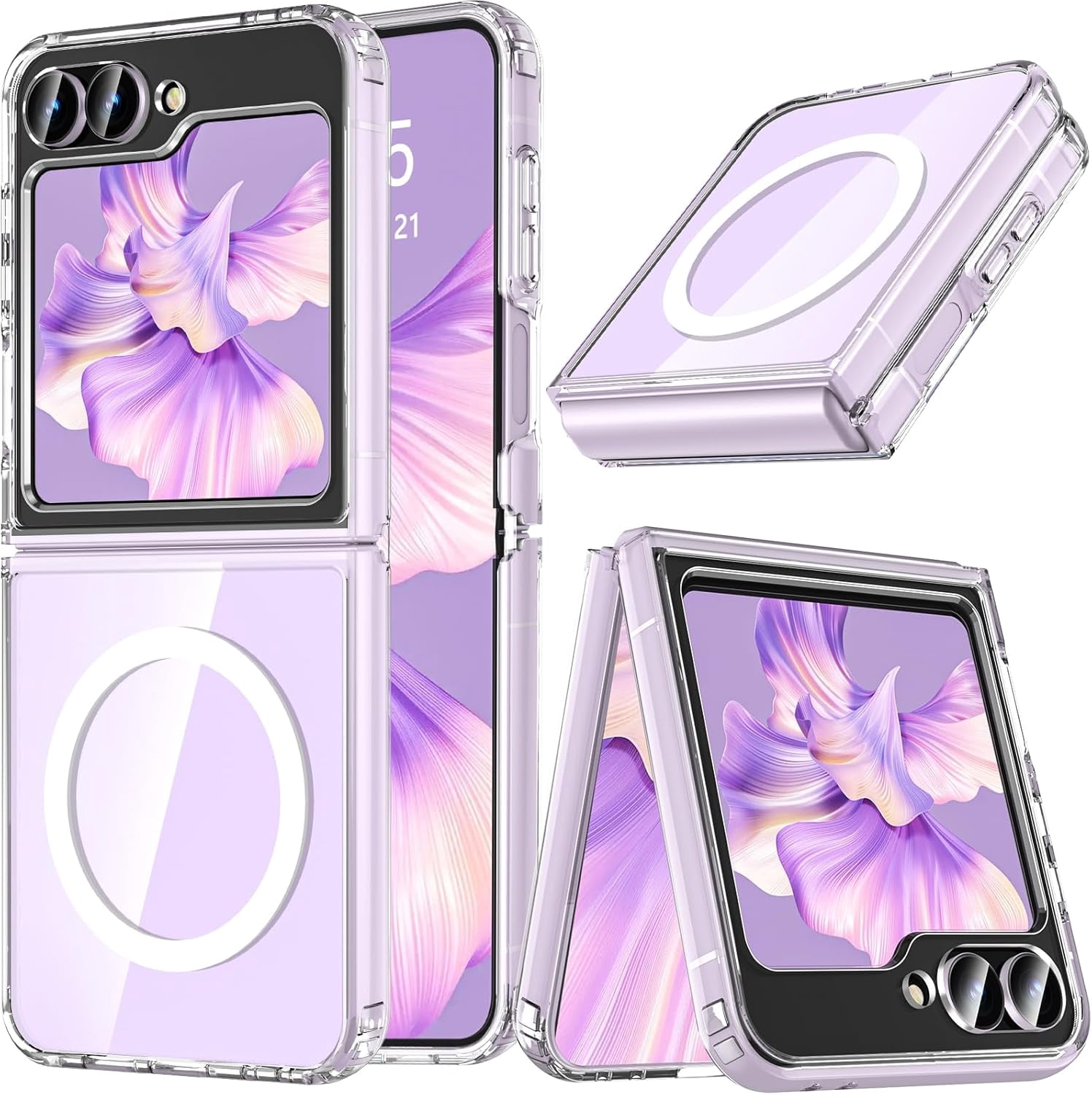for Samsung Galaxy Z Flip 6 Case Magnetic,Z Flip 6 Case [Compatible ...