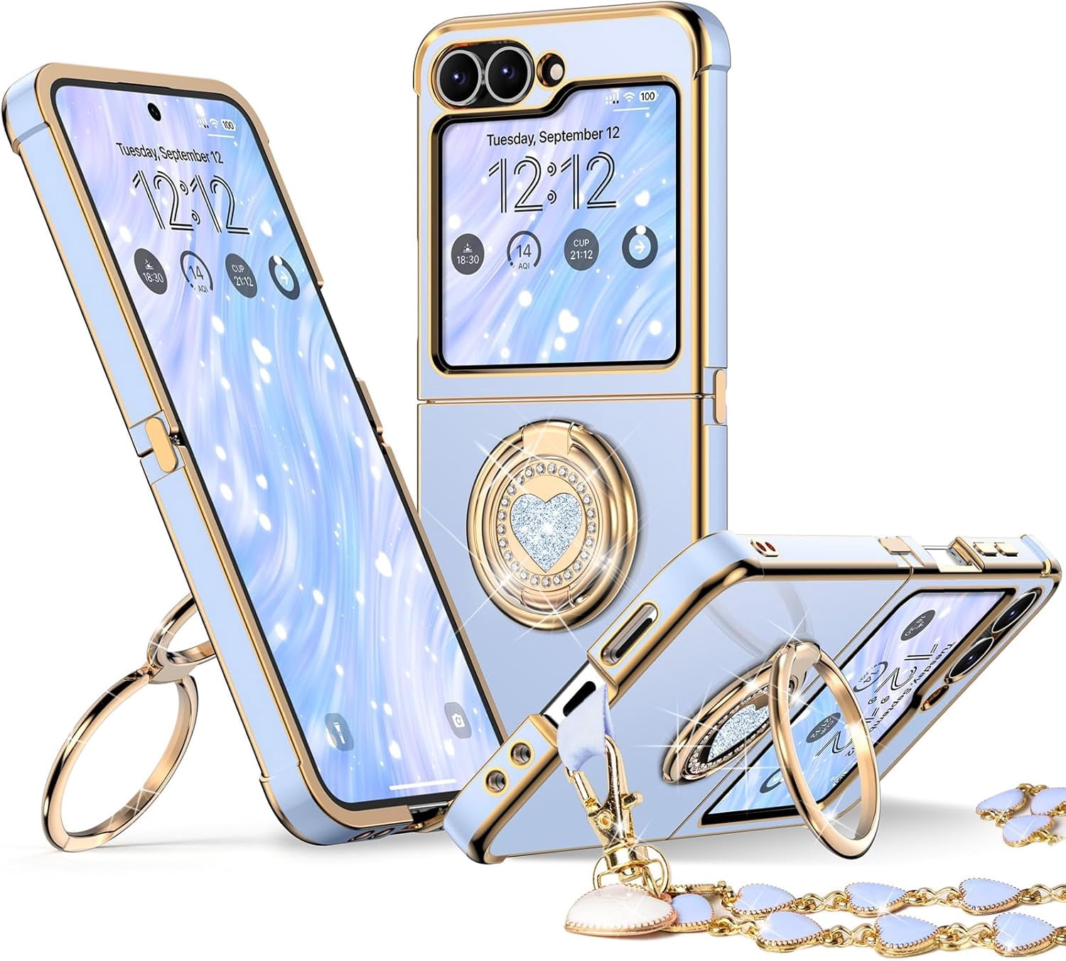for Samsung Galaxy Z Flip 6 case with Stand,Z Flip 5 Phone Case with ...