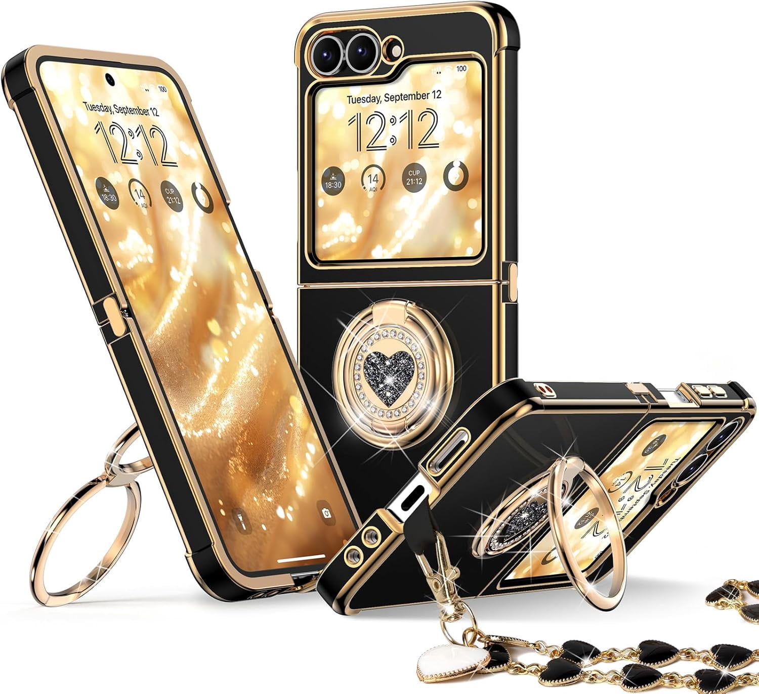 for Samsung Galaxy Z Flip 6 case with Stand,Z Flip 5 Phone Case with ...