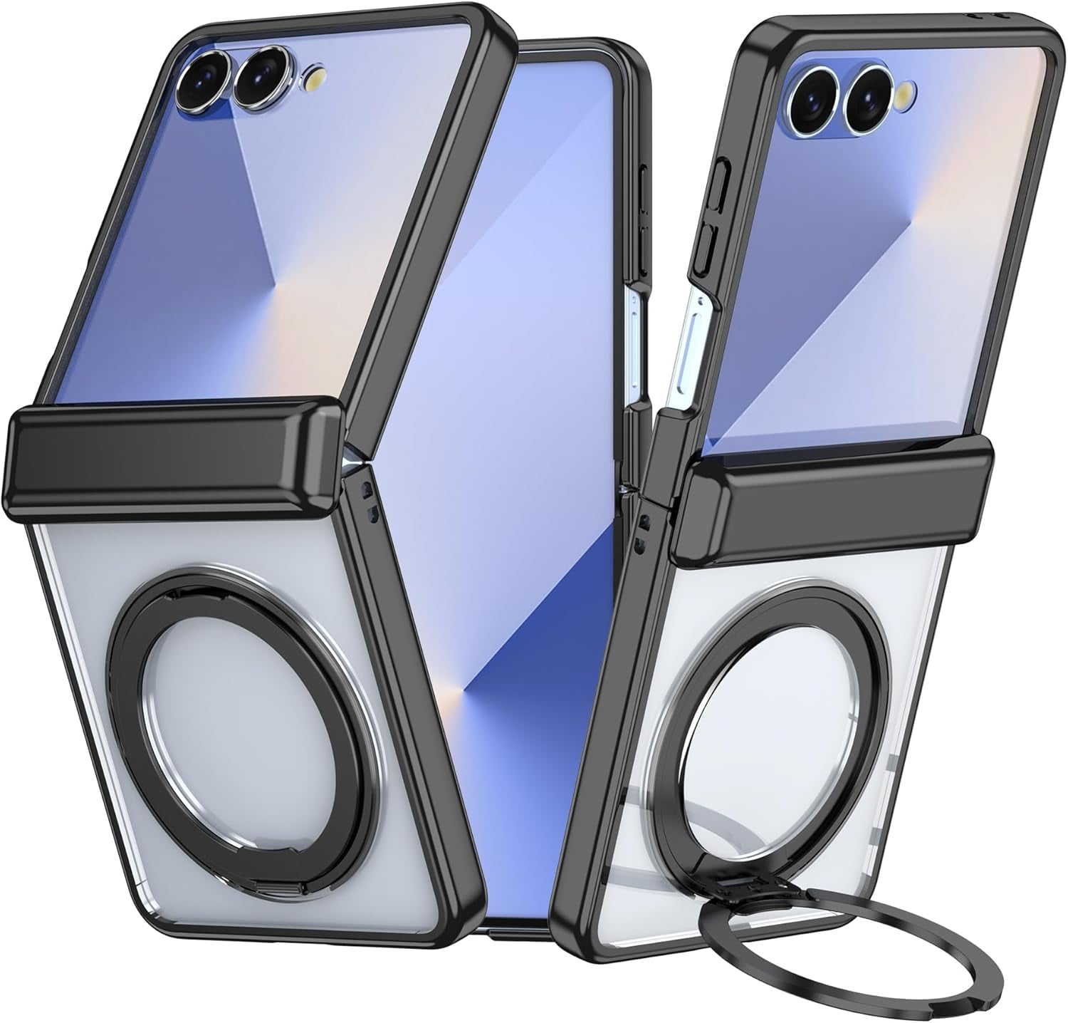 for Samsung Galaxy Z Flip 7 Case Built in Magnetic Ring Design, 360 ...