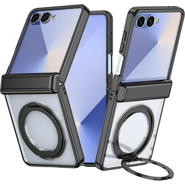 for Samsung Galaxy Z Flip 7 Case Built in Magnetic Ring Design, 360 ...