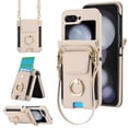 for Samsung Galaxy Z Flip 7 Case, Retro PU Leather Shockproof ...