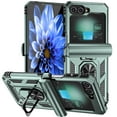 for Samsung Galaxy Z Flip 7 Rugged Case with Lens Sliding Camera Cover ...
