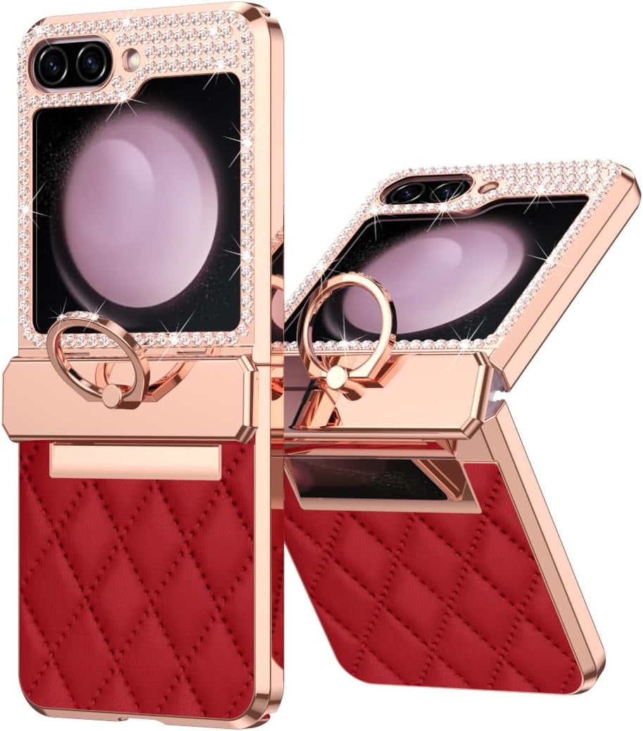 for Samsung Galaxy Z Flip6 Case Luxury Glitter Shiny Rhinestone Diamond ...