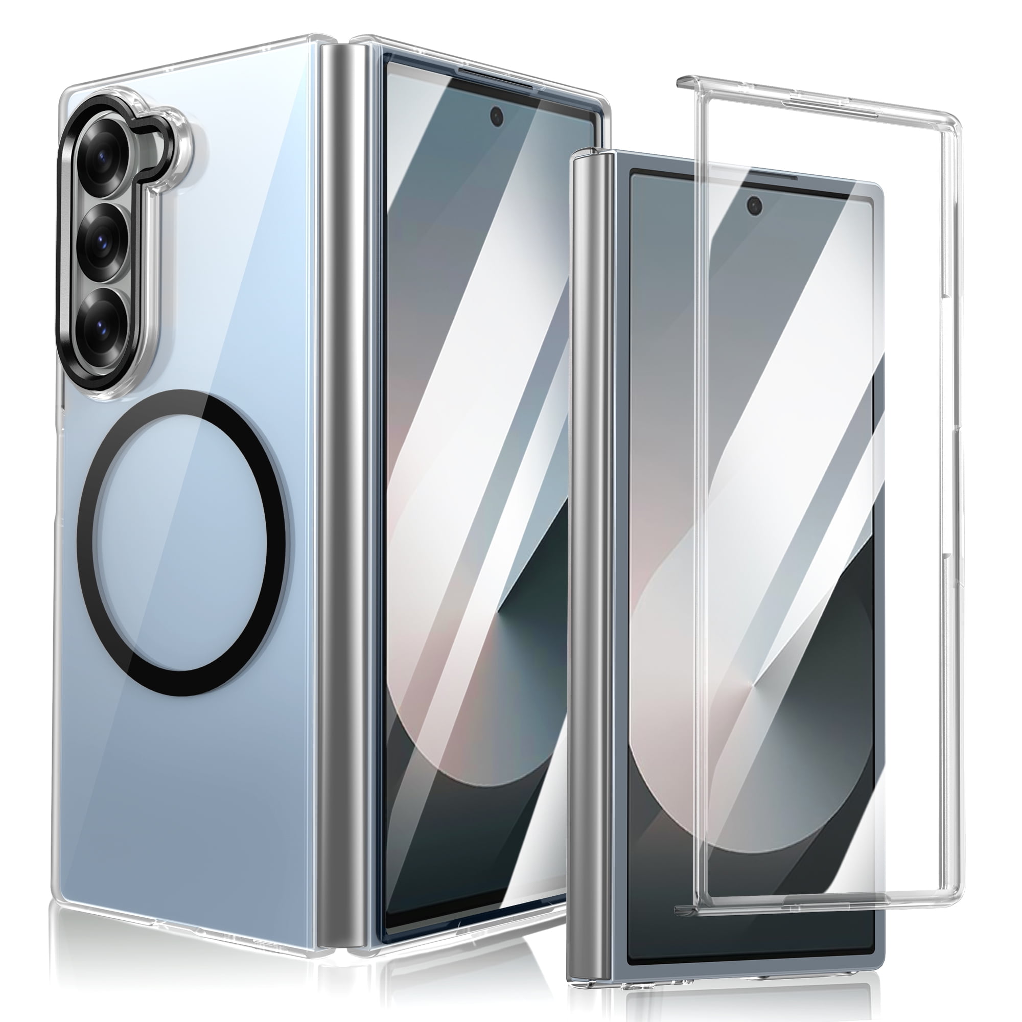 for Samsung Galaxy Z Fold 3 Phone Case [Wireless Charging] [Built-in HD ...