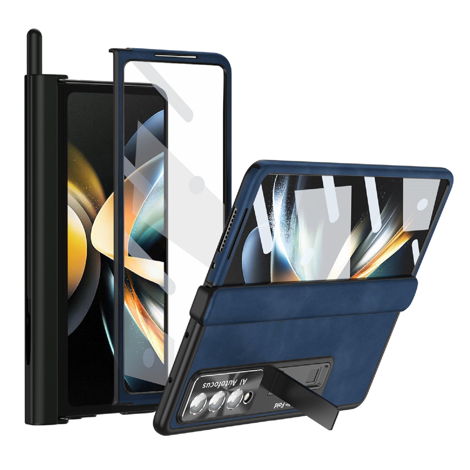 for Samsung Galaxy Z Fold 4 Case with Two Kinds of Hinge, with Screen ...
