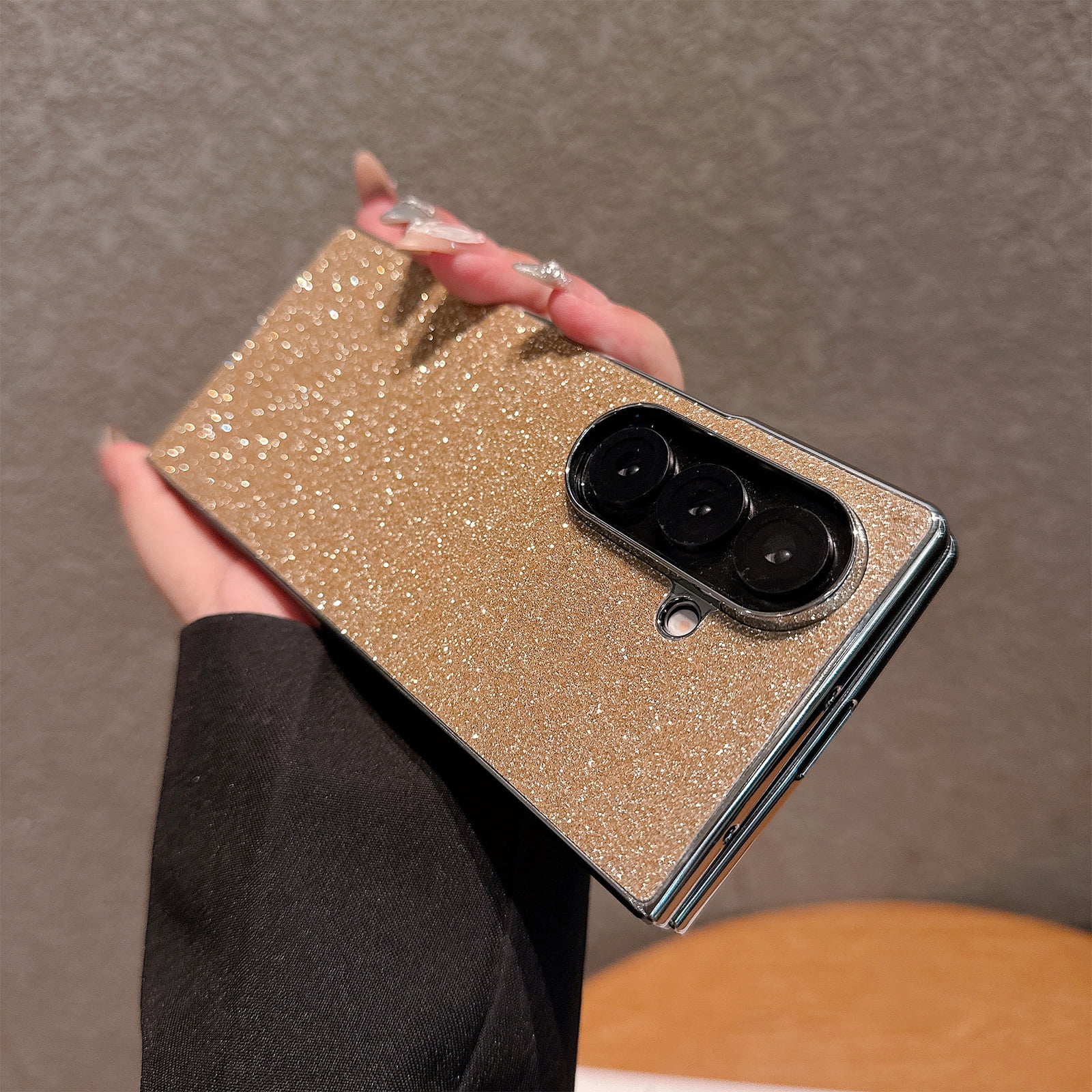 For Samsung Galaxy Z Fold 4 Glitter Phone Case,Cute Bling Sparkle Shiny ...