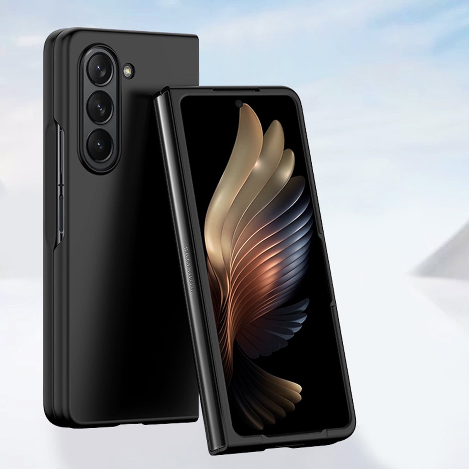for Samsung Galaxy Z Fold 4 Matte Liquid Silicone Hard [Lightweight ...
