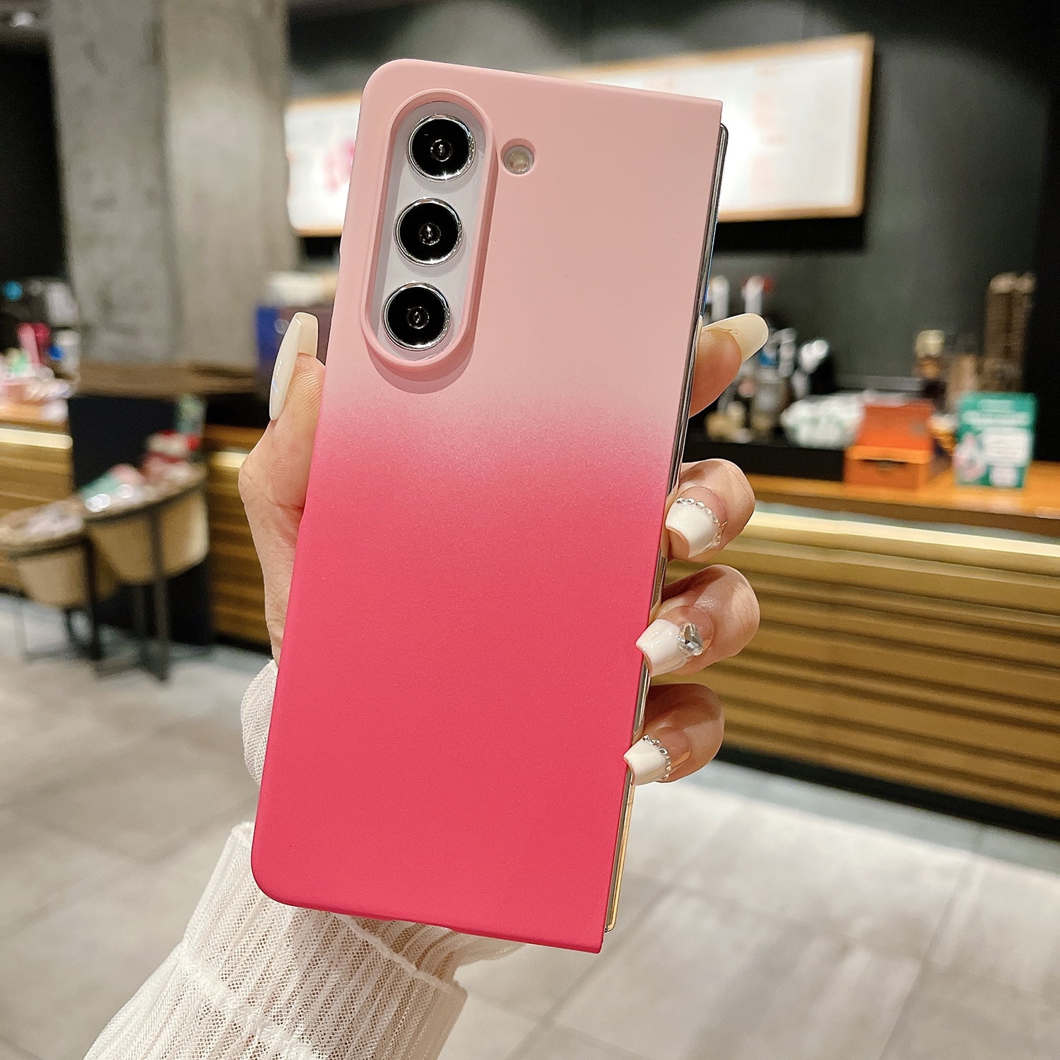 for Samsung Galaxy Z Fold 5 2023 Case, Frosted Silicone PC Shockproof ...