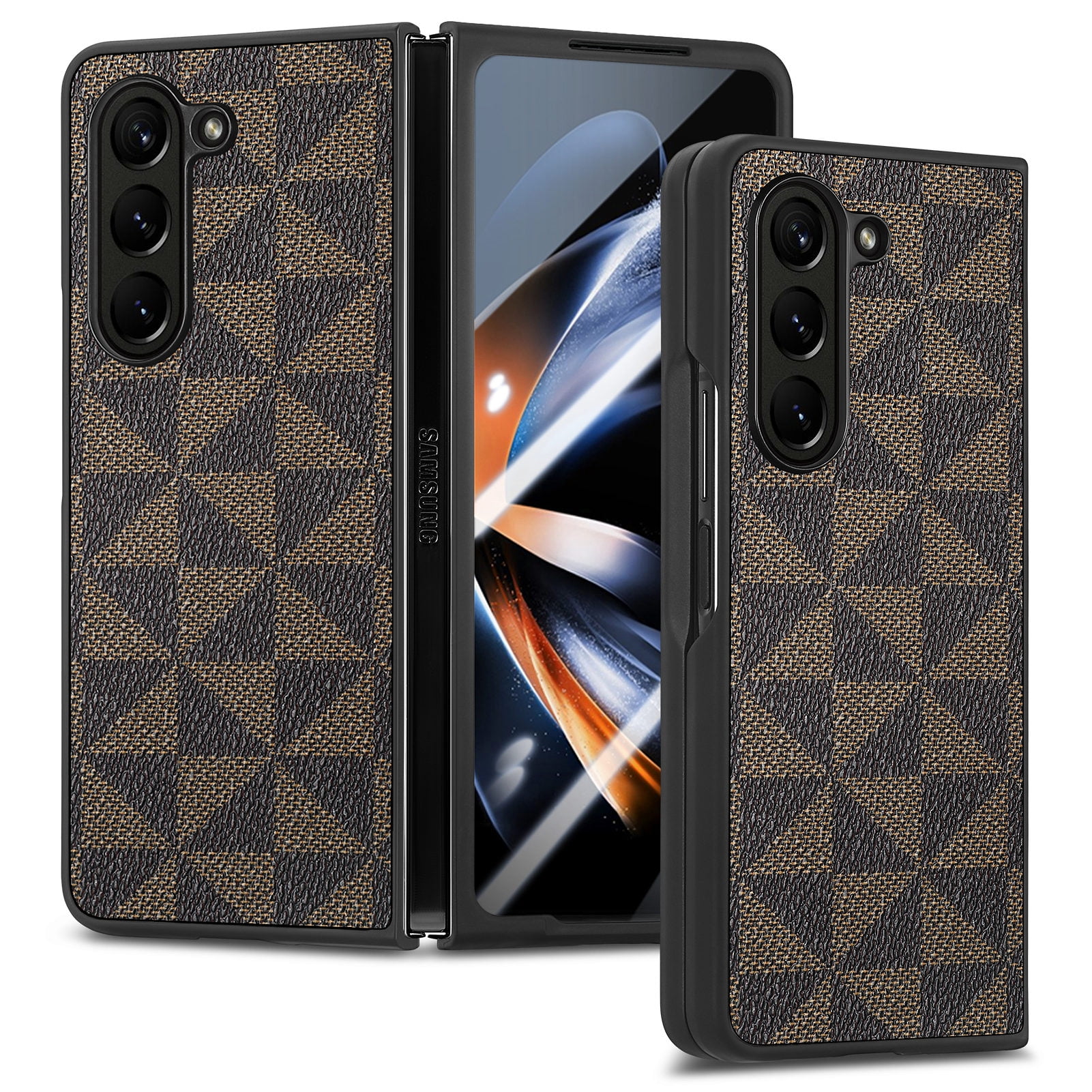for Samsung Galaxy Z Fold 5 Case with Hinge Protection, Embossed Z Fold ...