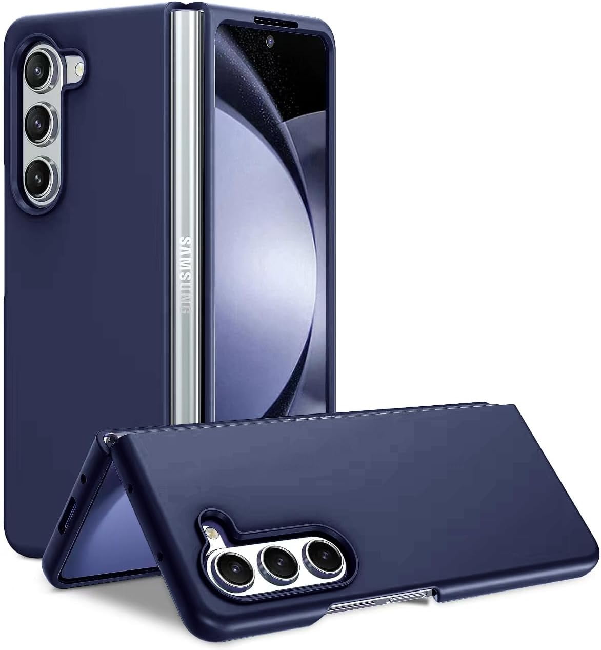 for Samsung Galaxy Z Fold 5 Case Liquid Silicone Case Gel Rubber Bumper ...