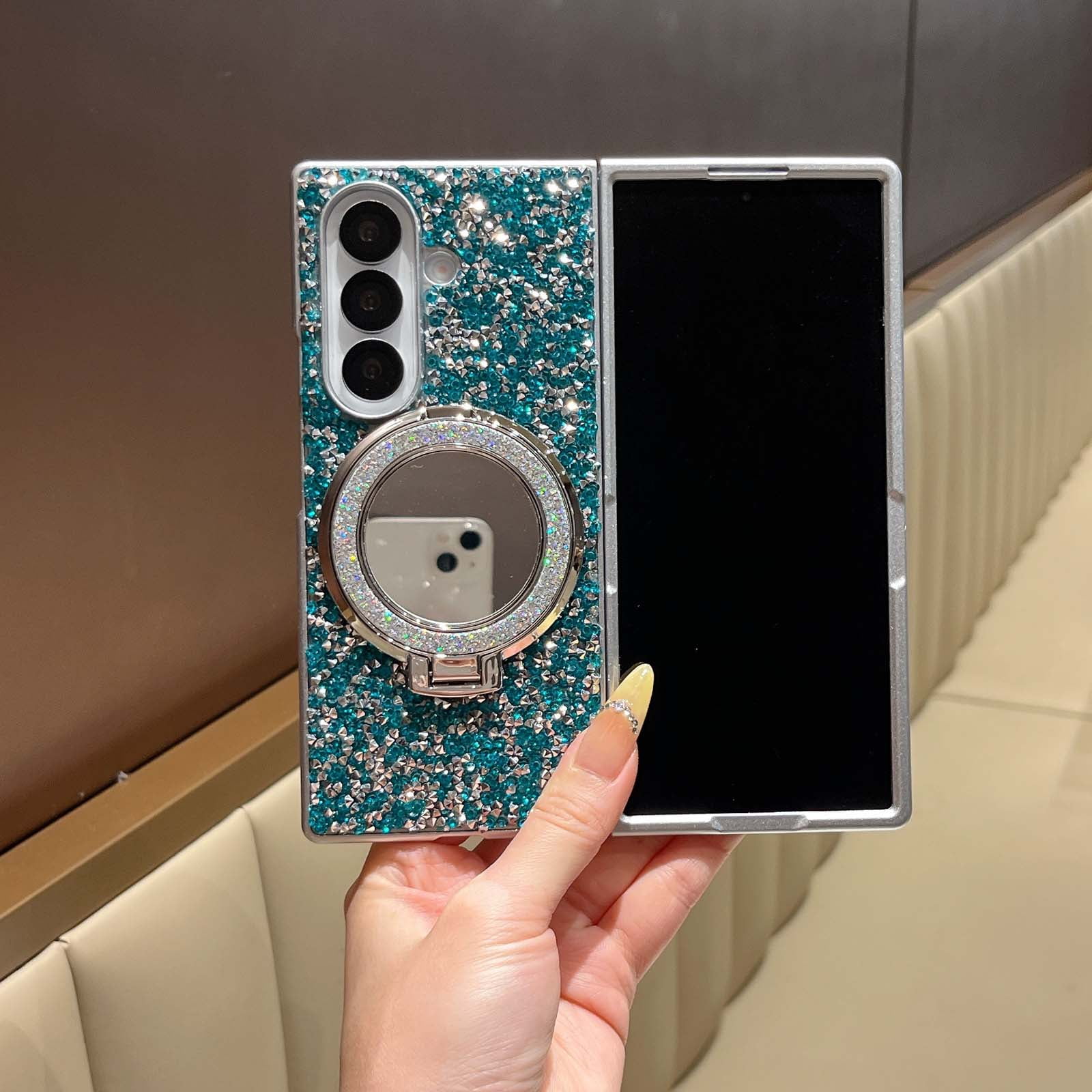 For Samsung Galaxy Z Fold 5 Phone Case,Luxury Cute Bling Sparkle Shiny ...