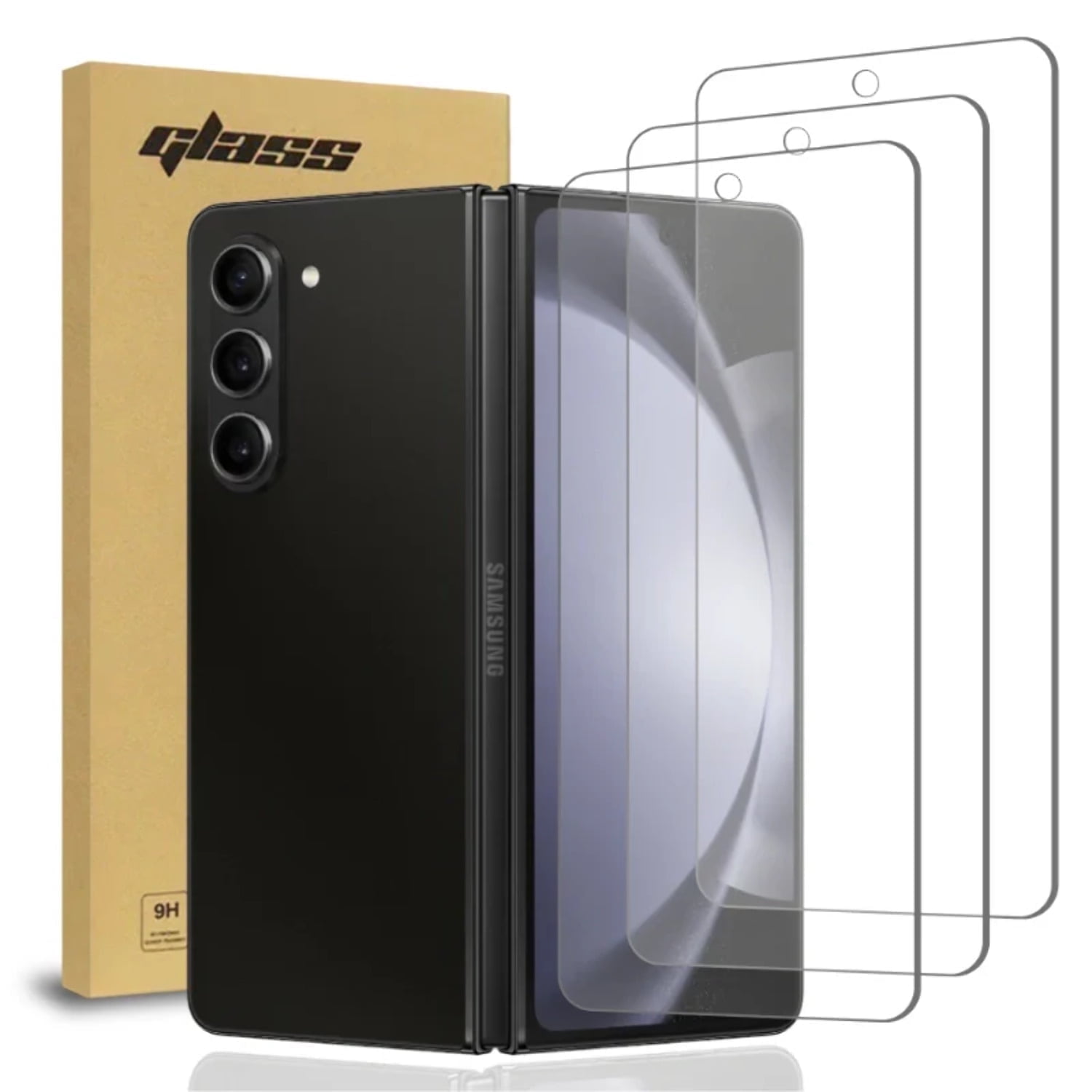 Samsung Galaxy Z Fold 5 Screen (6 Per Pack) 2.5D Glass Screen Protector ...