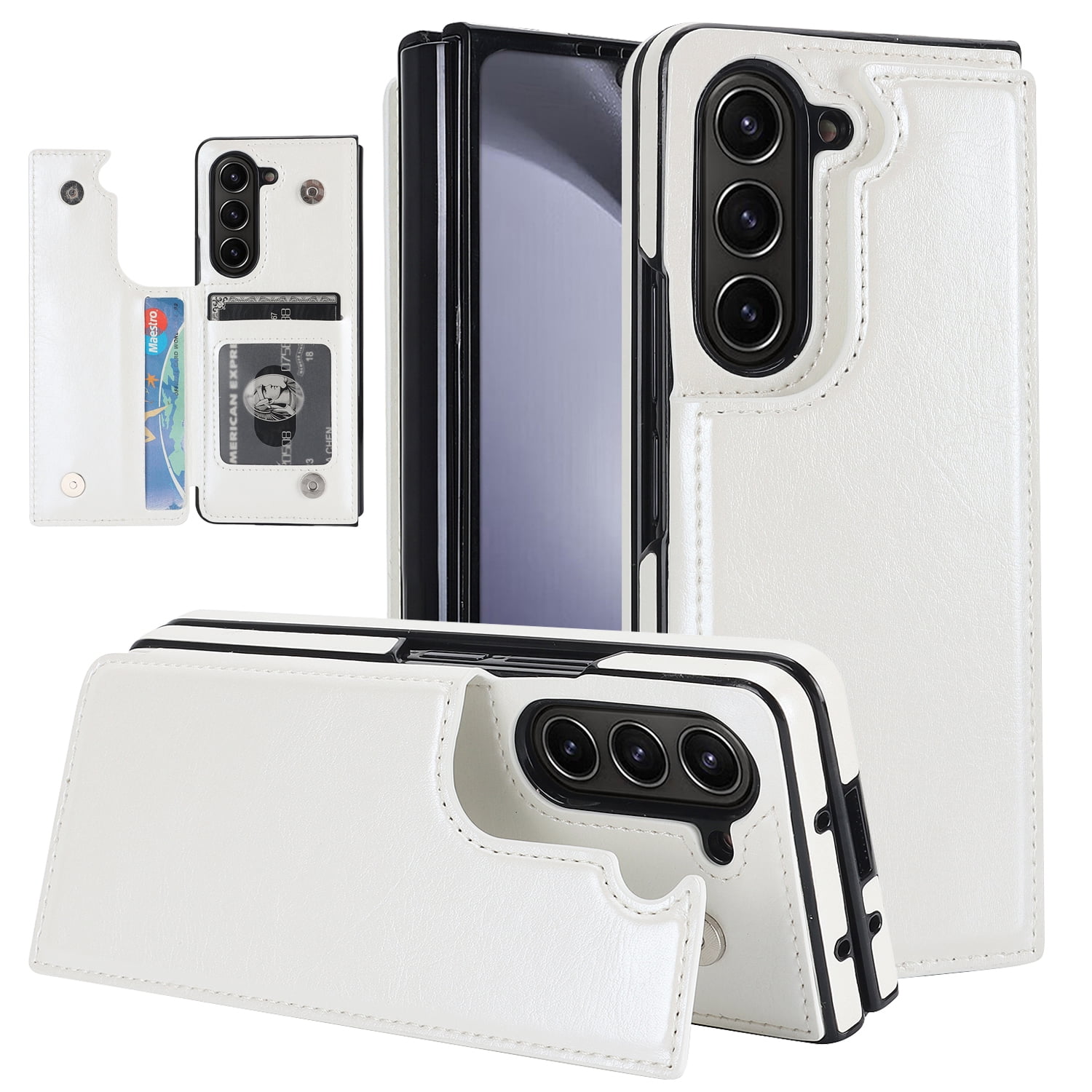 for Samsung Galaxy Z Fold 5 Wallet Case with Credit Card Holder ...