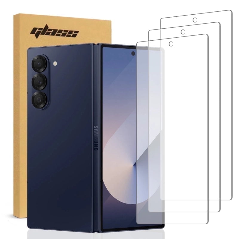 Samsung Galaxy Z Fold 6 Tempered Glass Screen Protector 3 Per Pack ...