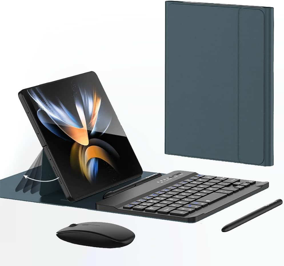 for Samsung Galaxy Z Fold 7 6 5 4 3 Shockproof Case With Keyboard and ...