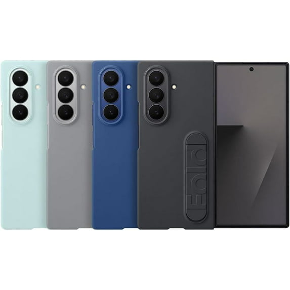 Samsung Galaxy Z Fold 7 8.0" Silicone Grip Case with Stand Grey - EF ...