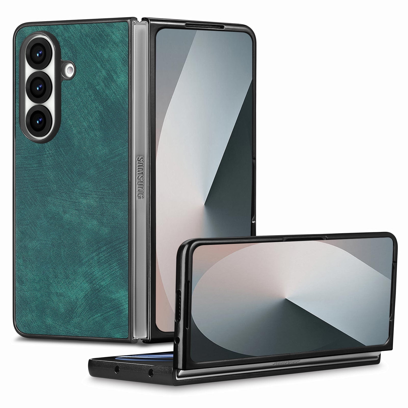 for Samsung Galaxy Z Fold 7 Case, Classic PU Leather Case with Flip ...