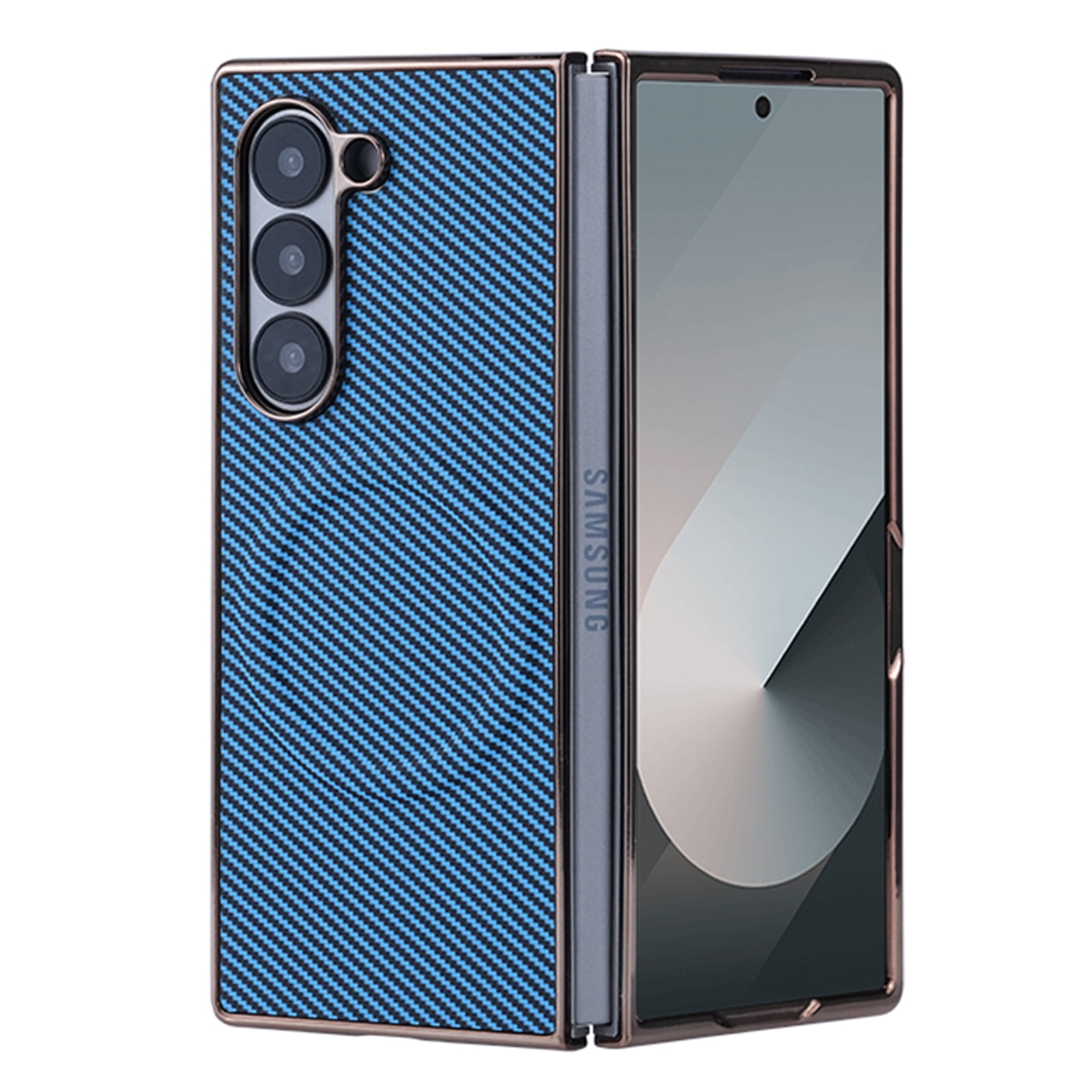 for Samsung Galaxy Z Fold 7 Case, Compatible with Magsafe, Carbon Fiber ...