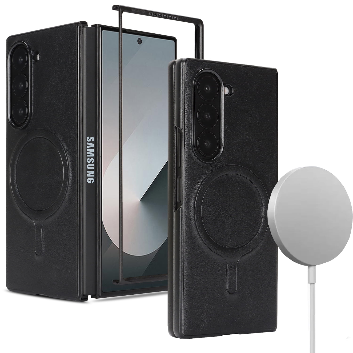 Samsung Galaxy Z Fold 7 Case - Slim Premium PU Leather Cover with ...