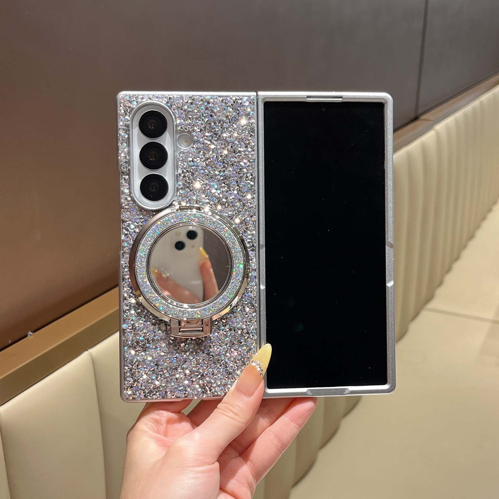 For Samsung Galaxy Z Fold 7 Phone Case,Luxury Cute Bling Sparkle Shiny ...