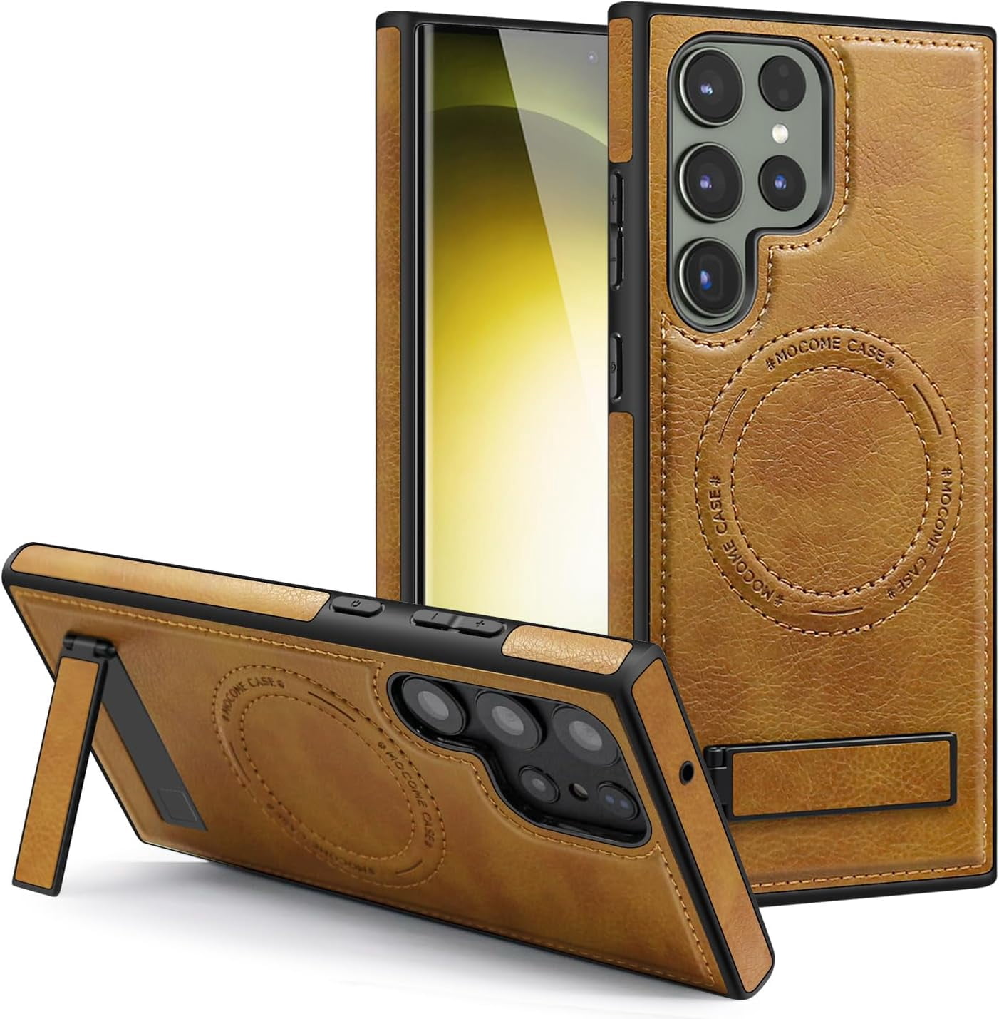 for Samsung Galaxy s24 Ultra Case Leather [Compatible with Magsafe ...