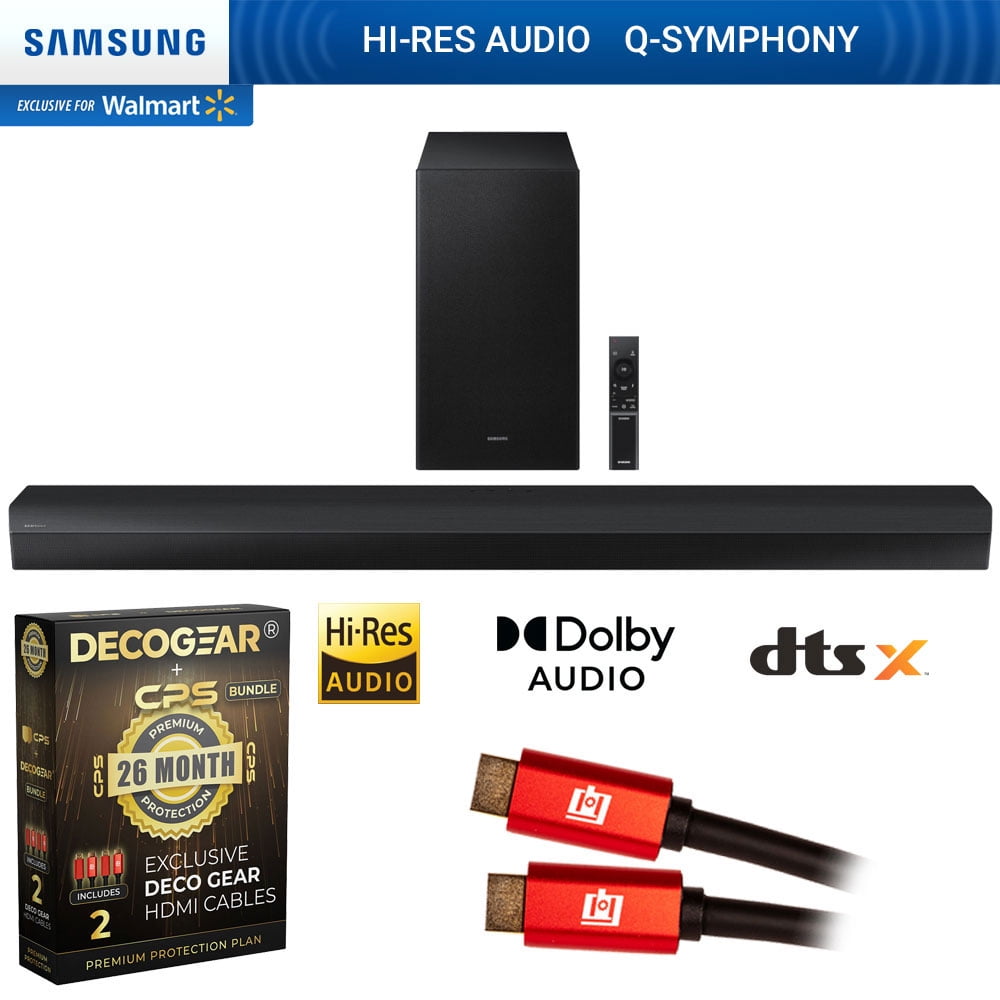 Samsung HW-B750D 5.1ch Soundbar with Dolby Virtual:X DTS (2024) Bundle with 2 Year CPS Enhanced ...